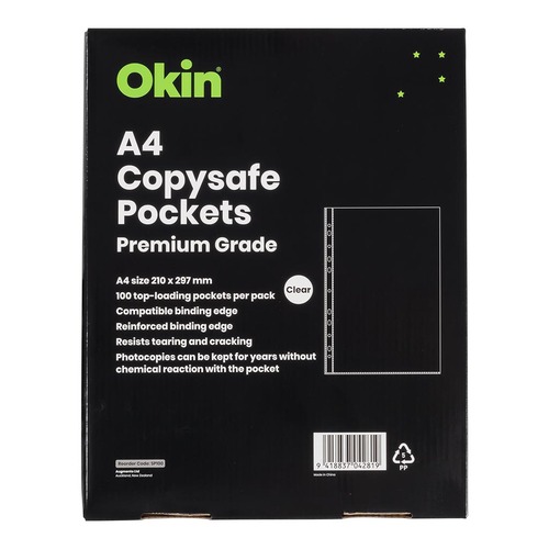 OSC Copysafe Pockets A4 Pack of 100 - Insinc Products Ltd