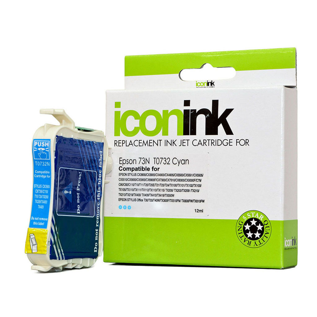 Icon Compatible Epson 73N Cyan Ink Cartridge - Insinc Products Ltd